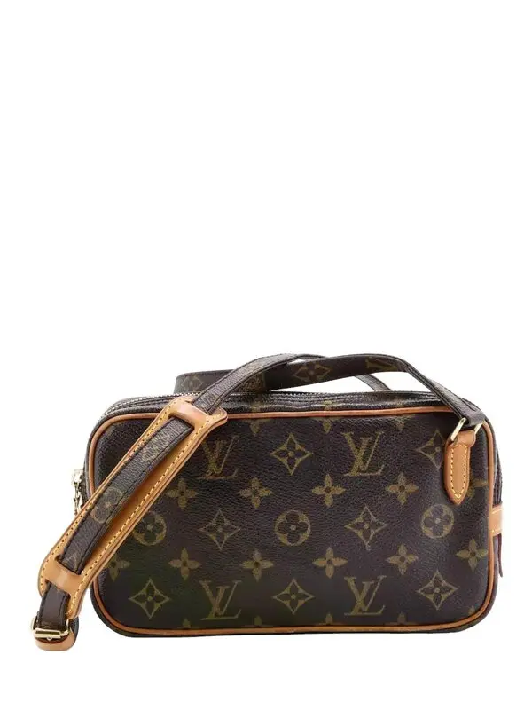 LOUIS VUITTON Pochette Marly Bandouliere Monogram Canvas Crossbody Bag - Brown