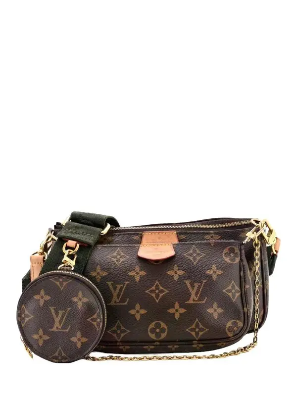 LOUIS VUITTON Multi Pochette Accessoires Monogram Canvas Crossbody Bag - Brown