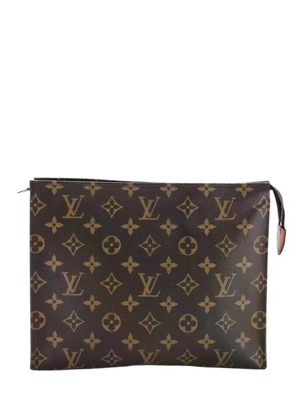 LOUIS VUITTON Toiletry Pouch 26 Monogram Canvas Clutch - Brown