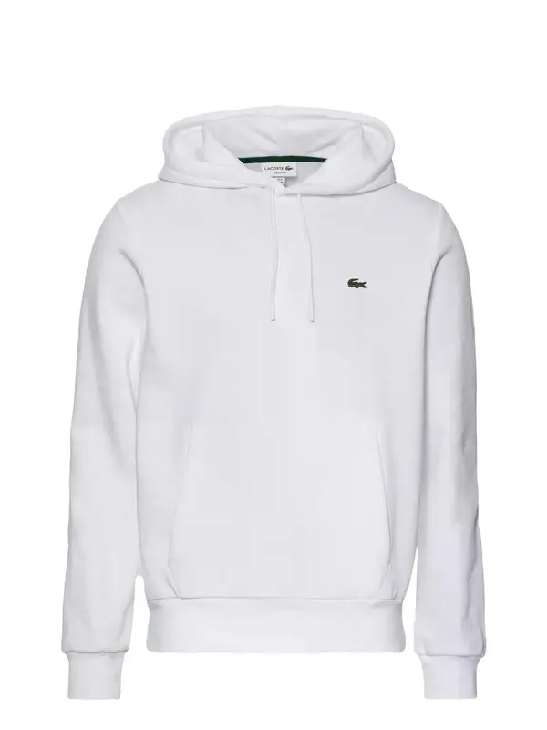 Lacoste Logo-detail Hoodie - White