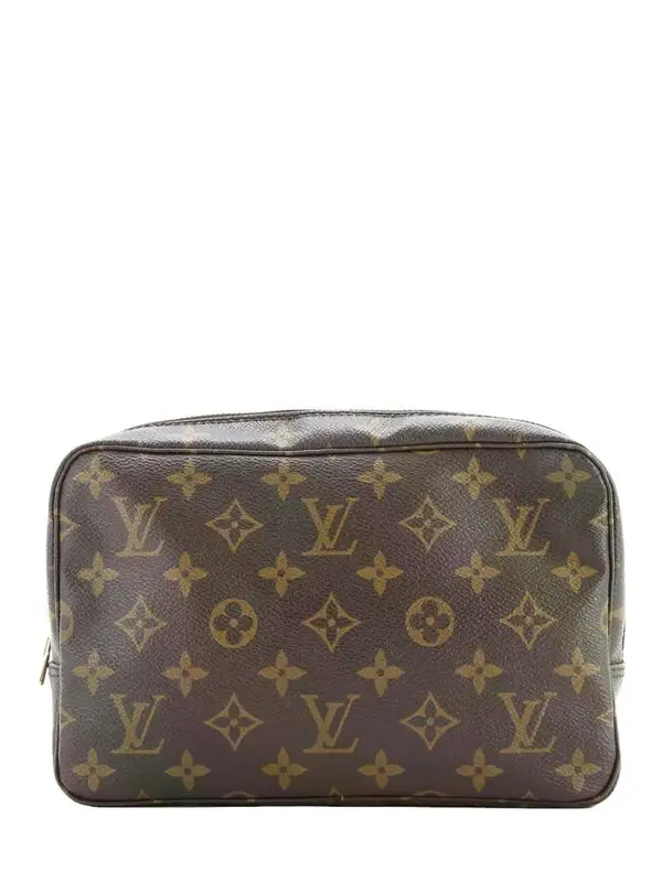 LOUIS VUITTON Trousse Toiletry Monogram Canvas 23 Pouch - Brown