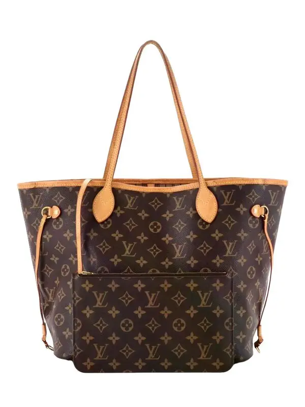 LOUIS VUITTON Neverfull Mm Monogram Tote Bag - Brown