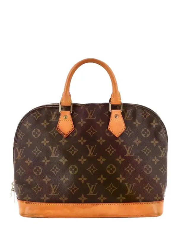 LOUIS VUITTON Alma Handbag Monogram Canvas Pm Satchel - Brown