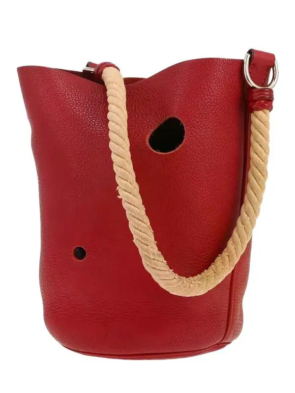 Hermès Pre-owned 2007 Mangeoire Rope-handle Bucket Bag - Red