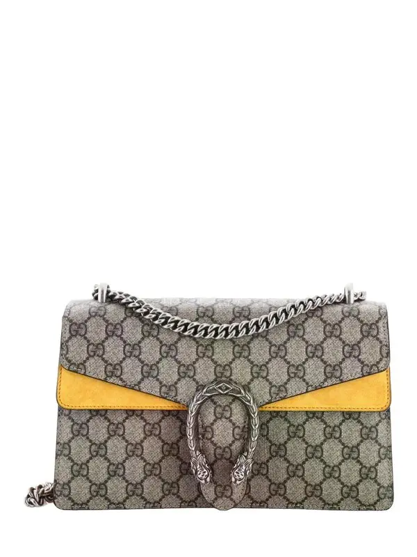 Gucci Dionysus Gg Coated Canvas And Leather Shoulder Bag - Brown