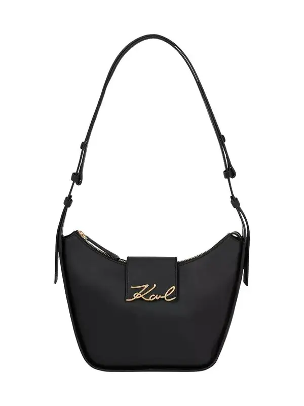 Karl Lagerfeld K/signature Shoulder Bag - Black
