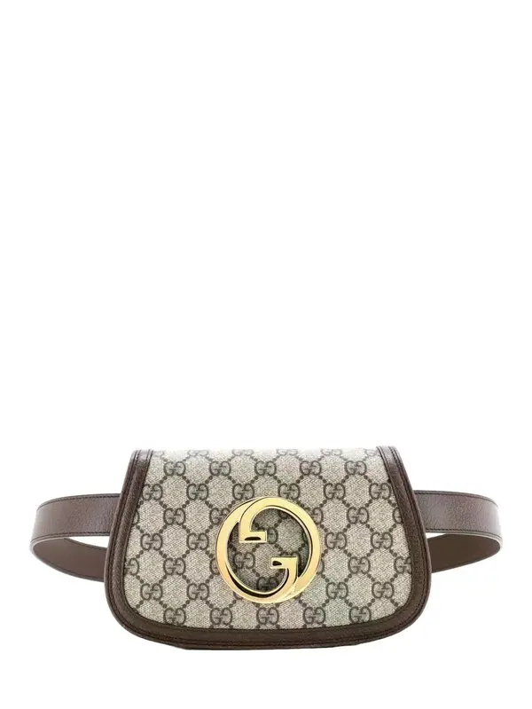Gucci Blondie Gg Coated Canvas Belt Bag - Brown