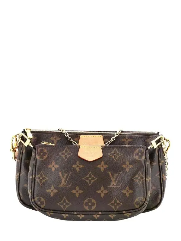 LOUIS VUITTON Multi Pochette Accessoires Monogram Canvas Crossbody Bag - Brown