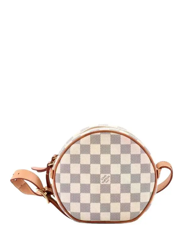 LOUIS VUITTON Boite Chapeau Souple Damier Pm Crossbody Bag - White