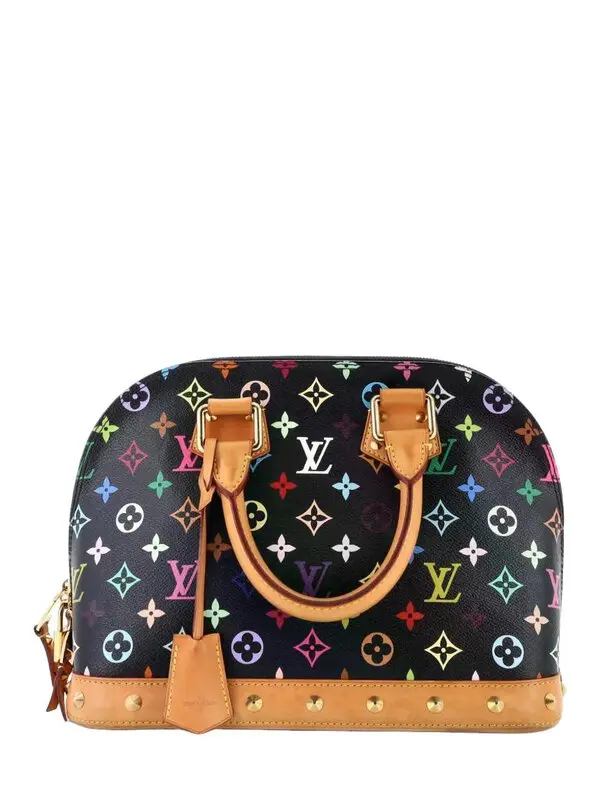 LOUIS VUITTON Alma Nm Handbag Monogram Multicolor Pm Satchel - Black