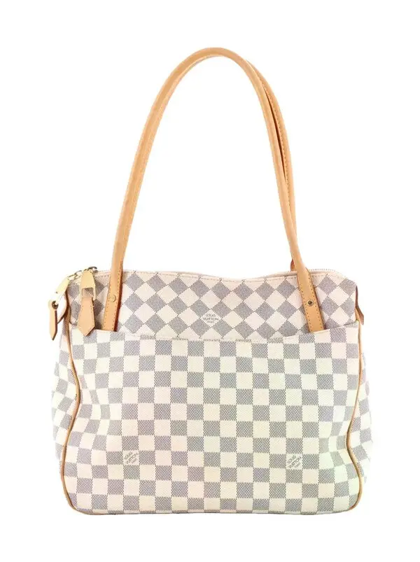 LOUIS VUITTON Figheri Handbag Damier Pm Shoulder Bag - White