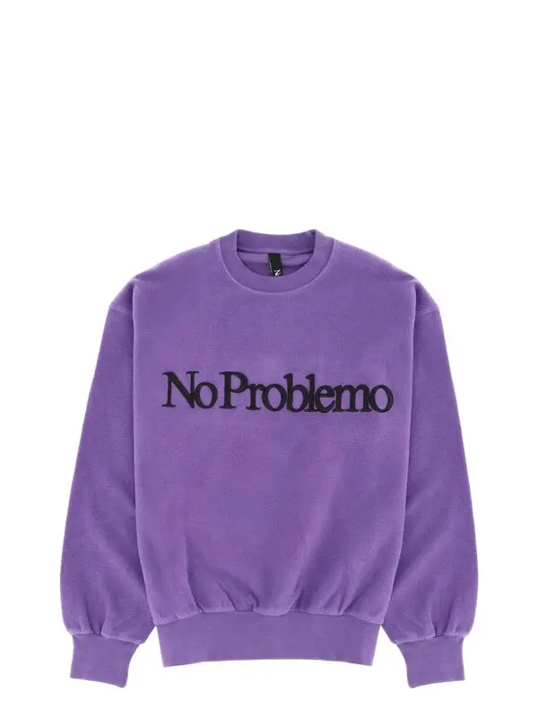 NO PROBLEMO Sweatshirt With Logo - Purple