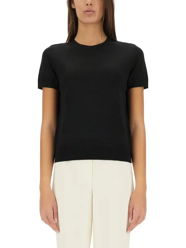 Theory Top In Maglia - Black