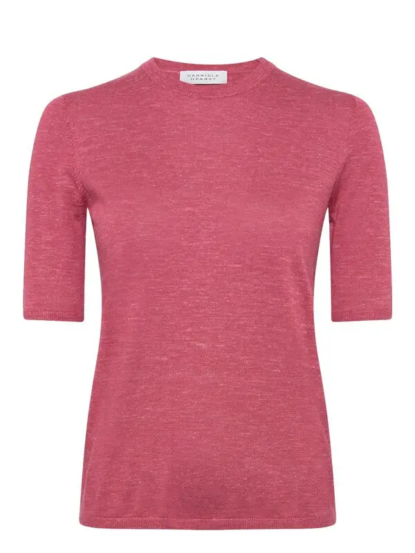 Gabriela Hearst Chryse Knit T-shirt - Fuchsia