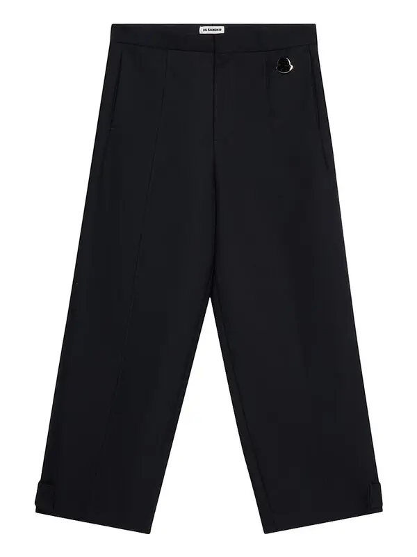 Moncler X Jil Sander Wool Gabardine Tailored Pants - Navy