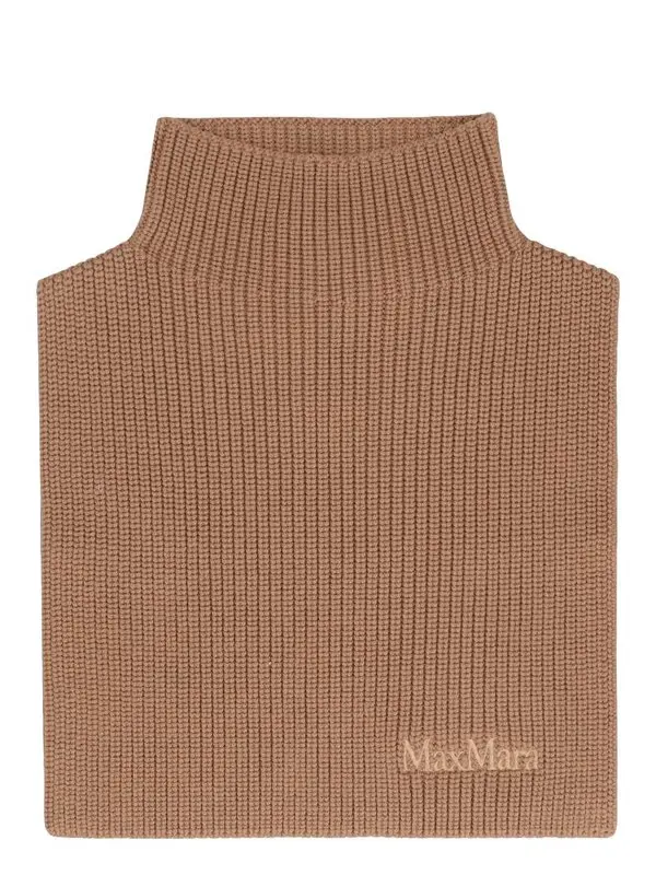 Max Mara Wool Knit Collar - Brown