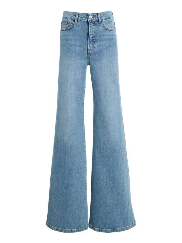 JEANERICA Fuji Stretch High-rise Flared Jeans - Light Wash
