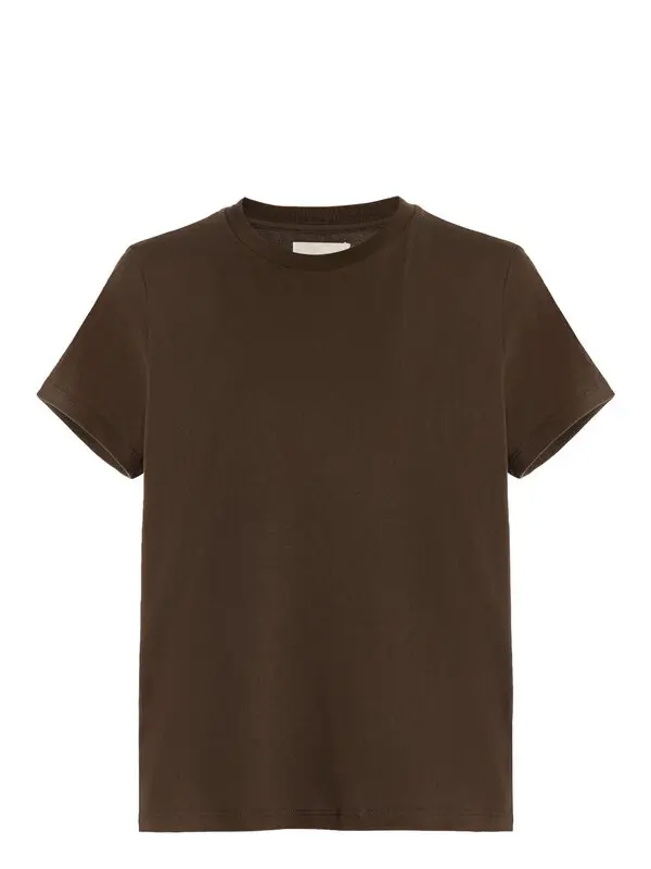 JEANERICA Ines Cotton T-shirt - Brown