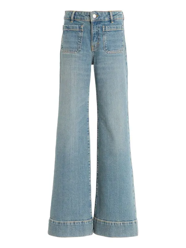 JEANERICA St Monica Stretch Low-rise Flared Jeans - Medium Wash