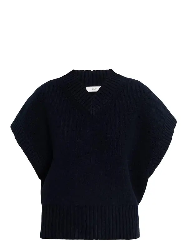 A.L.C. Samson Shrunken Wool Sweater - Navy