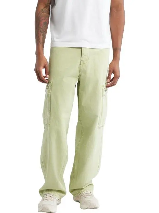 PLEASURES Sinful Baggy Cargo Jeans - Mint Creme