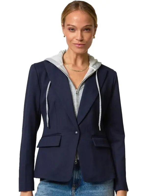 Central Park West Ryder Dickie Blazer - Navy/grey Navy