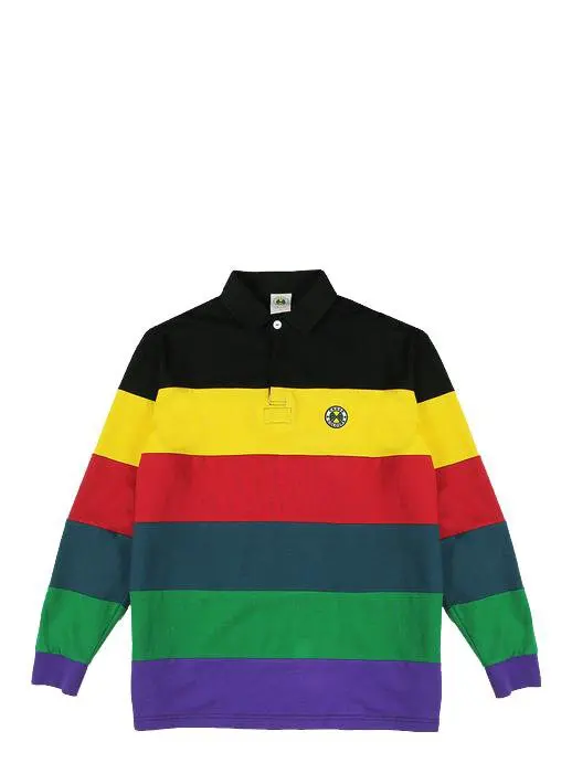 CROSS COLOURS Retro Stripe L/s Rugby - Multicolor