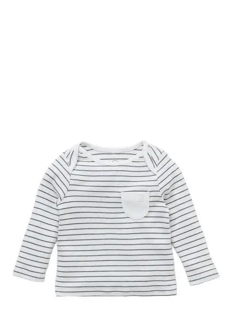 MORI Long Sleeve T-shirt - Grey Stripe