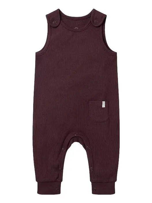 MORI Ribbed Romper - Berry