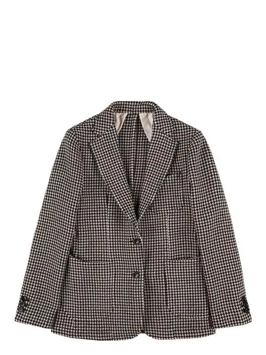 FORTELA Benjamin Classic Houndstooth Flannel Jacket - Mix