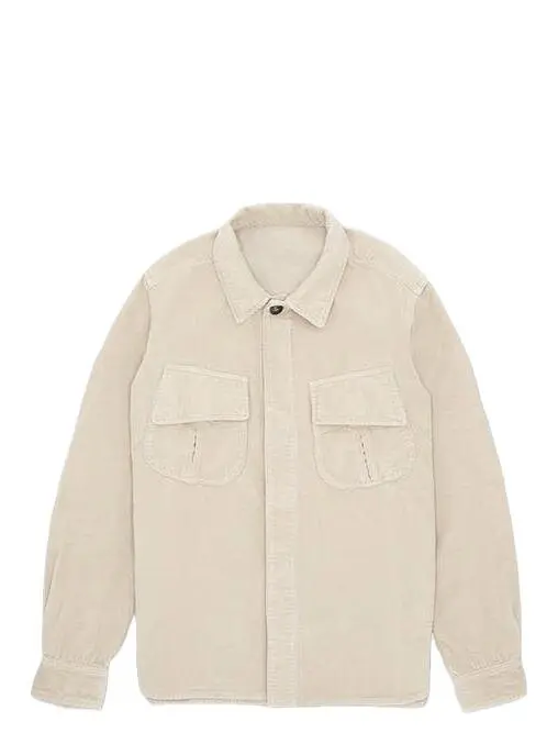 FORTELA Short Corduroy Overshirt - Milk