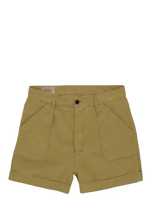 FORTELA Haute Twill Cotton Shorts - Rust
