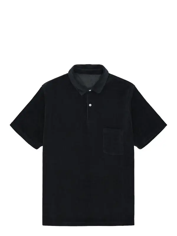 FORTELA Missourim Terry Cloth Short Sleeve Polo - Indaco