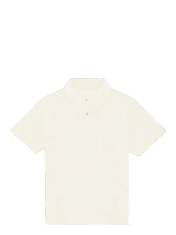 FORTELA Missourim Terry Cloth Short Sleeve Polo - Mlk