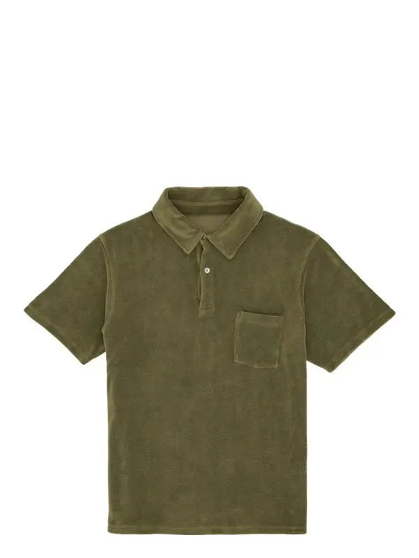 FORTELA Missourim Terry Cloth Short Sleeve Polo - Mlt