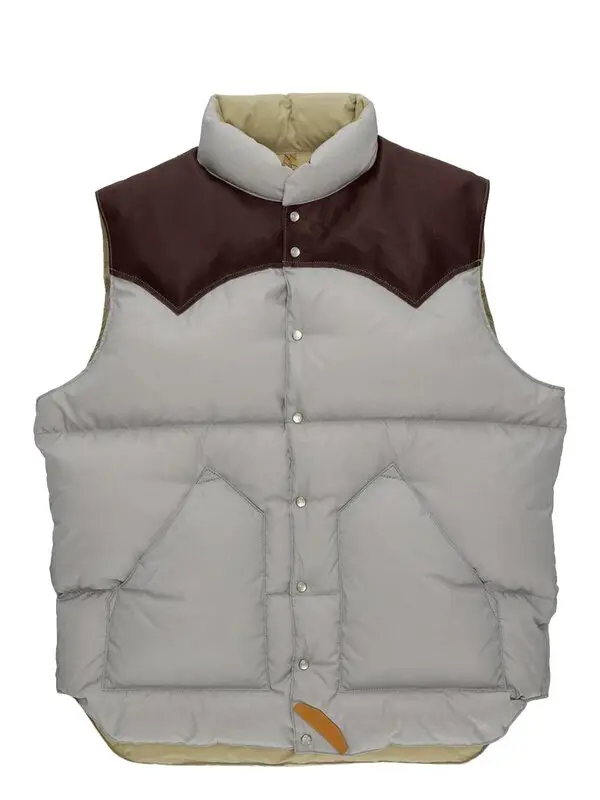 FORTELA Down Feather Sleeveless Vest - Grey
