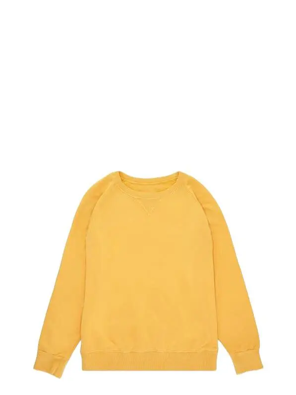 FORTELA Harvard Brushed Jersey Raglan Sleeve Sweatshirt - Yellow