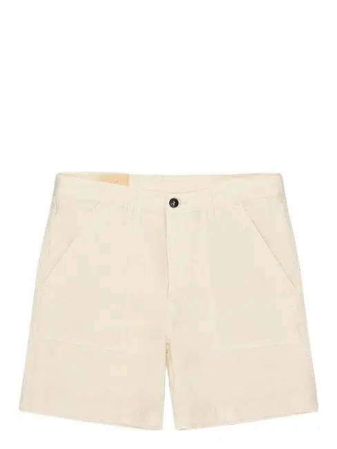 FORTELA Cotton Pocket Bermuda - White