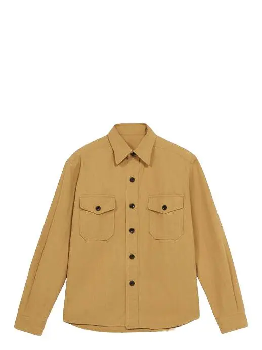 FORTELA Kenny Cotton Overshirt - Camel