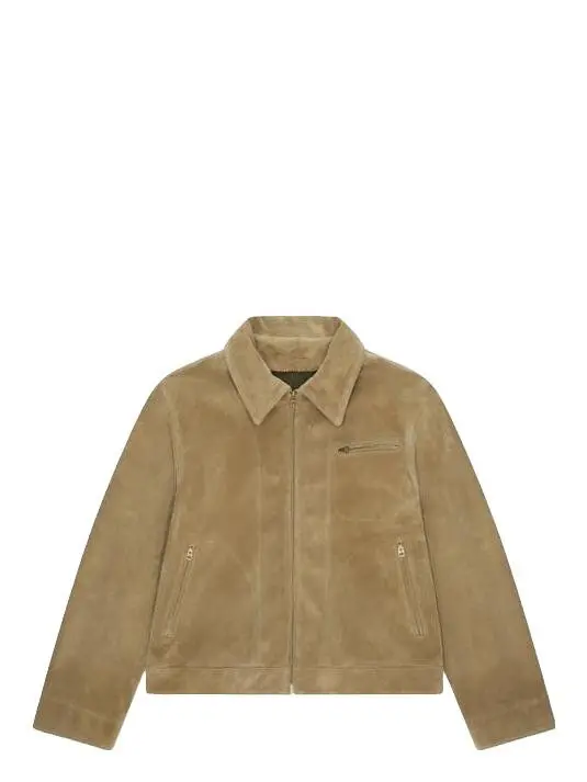 FORTELA Rhode Suede Leather Jacket - Beige