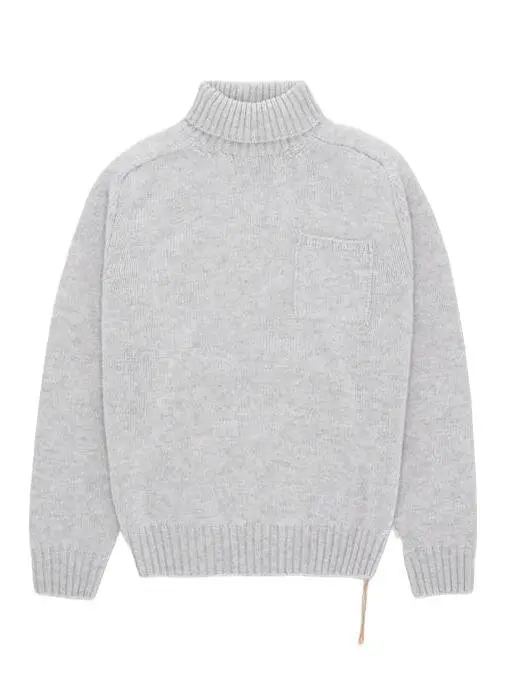 FORTELA Mallory Merino Wool High-neck Sweater - Grey