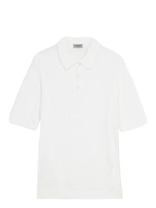 FORTELA Isis Short Sleeve Knit Polo - White