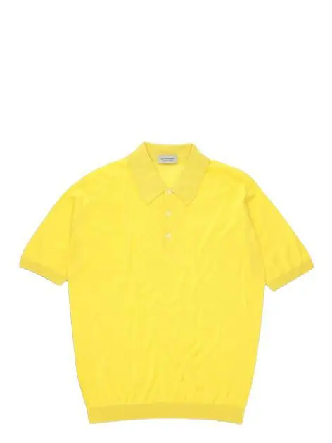 FORTELA Isis Short Sleeve Knit Polo - Yellow