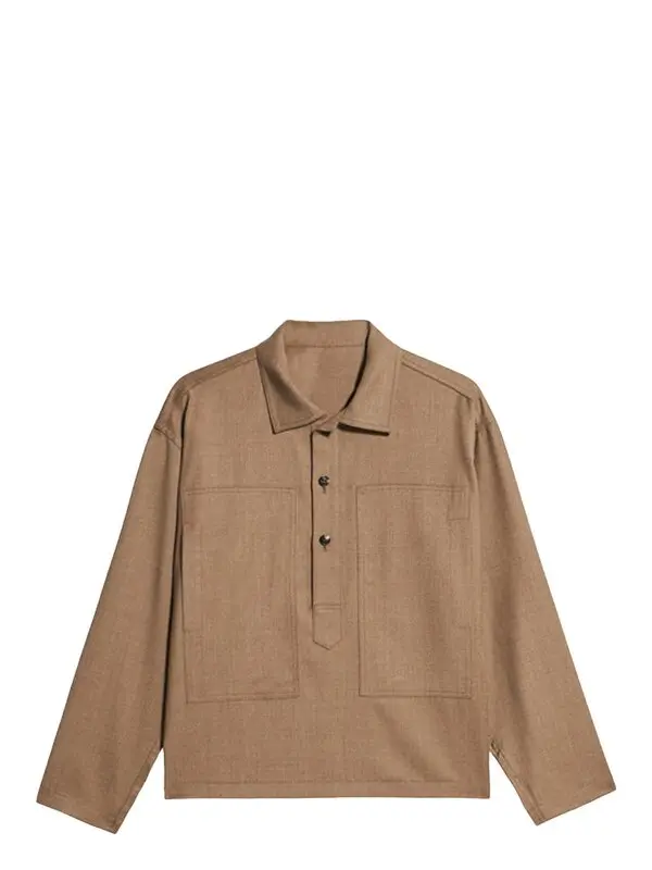 FORTELA Fuego Overshirt Wool Fresco - Beige
