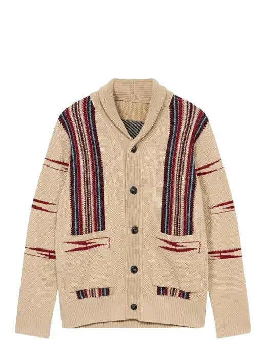 FORTELA Henryc Cotton Cardigan - Navajo