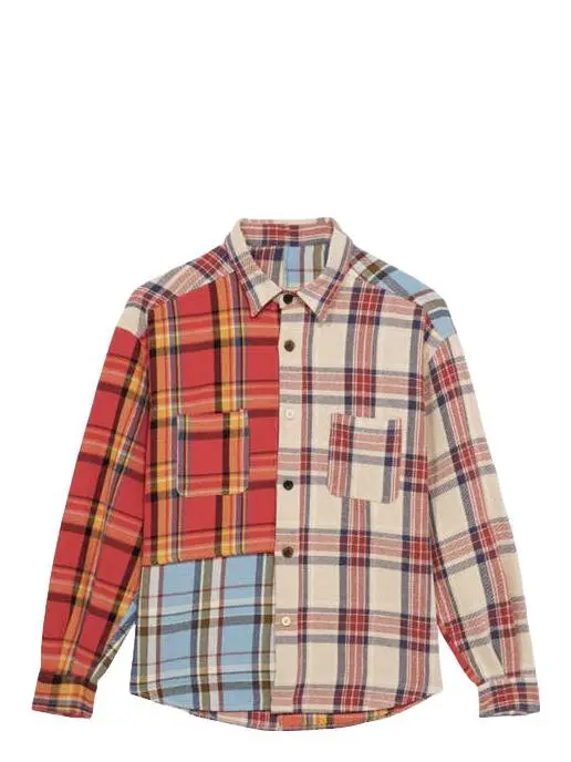 FORTELA Rosebowlp Cotton Shirt With Pockets - Patchwork Tartan