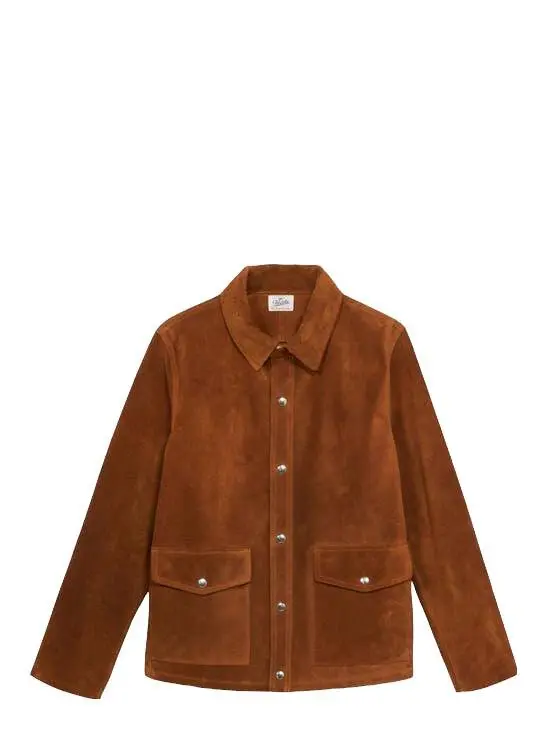 FORTELA Welder Suede Leather Jacket - Mou