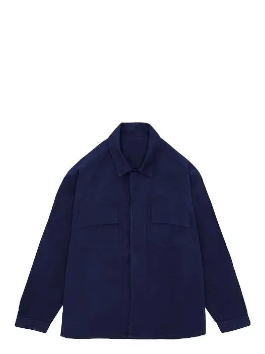FORTELA Mark Cotton Cerato Overshirt - Blue