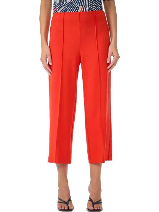Trina Turk Santo Ponte Cropped Wide Leg Pant - Samba Sunrise