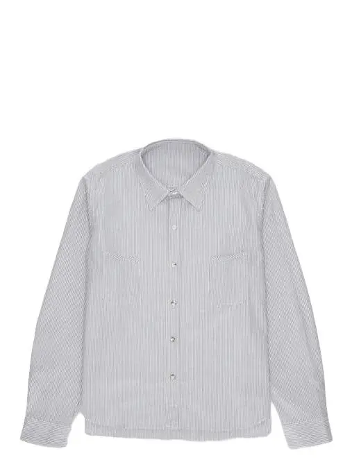 FORTELA Liam Cotton Chest Pocket Shirt - Blue